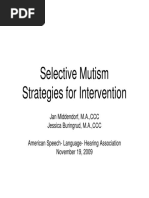 Selective Mutism Questionnaire (SMQ) | PDF | Behavioural Sciences | Psychology