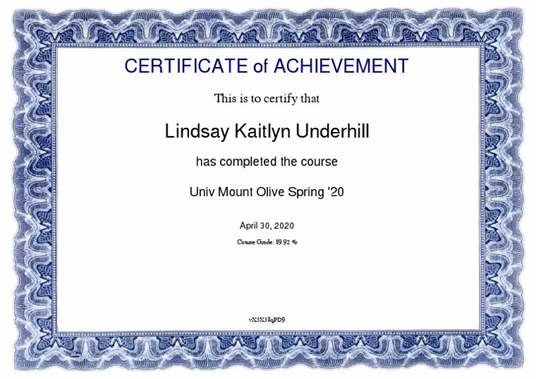 Ecg Certificate | PDF