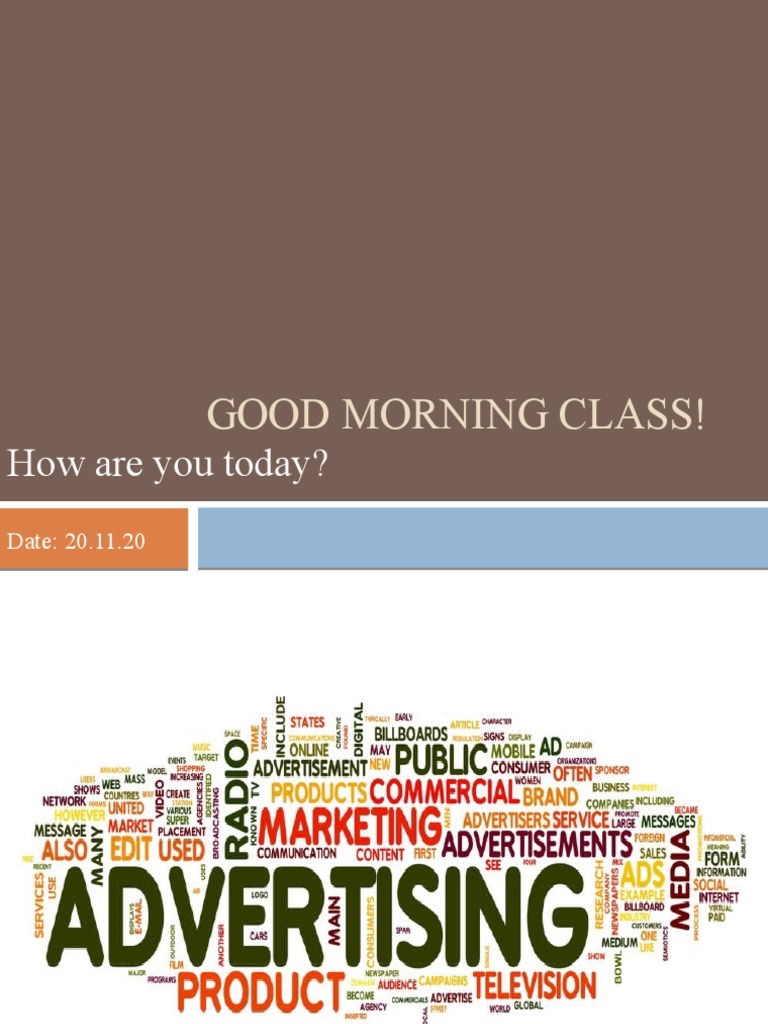 Good Morning Class!: How Are You Today? | PDF | Self-Improvement