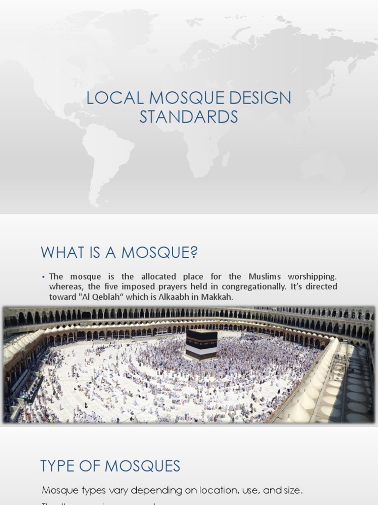 Local Mosque Design Standards and Case Studies | PDF | Mosque ...