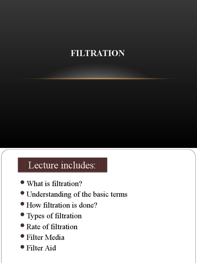 Filtration | PDF | Filtration | Membrane