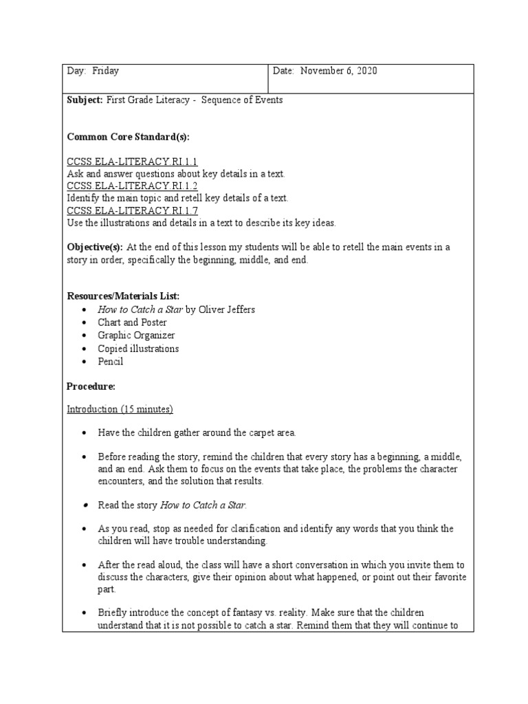 First Grade Thematic Lesson Plan | PDF | Lesson Plan | Learning