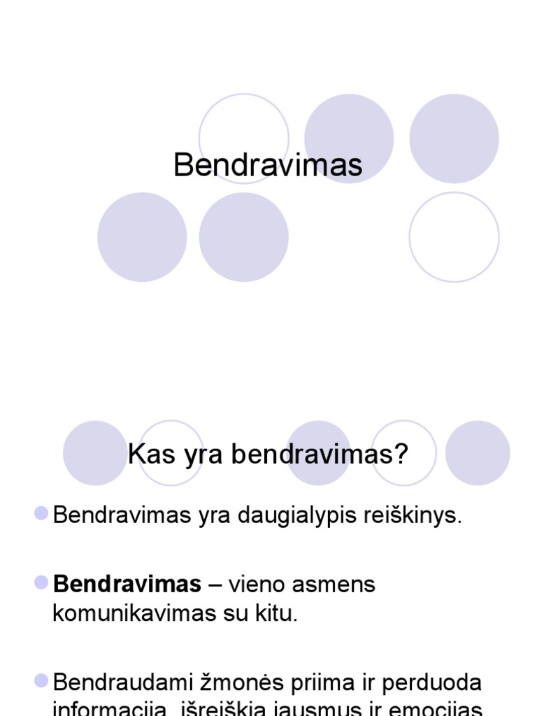 Bendravimas | PDF
