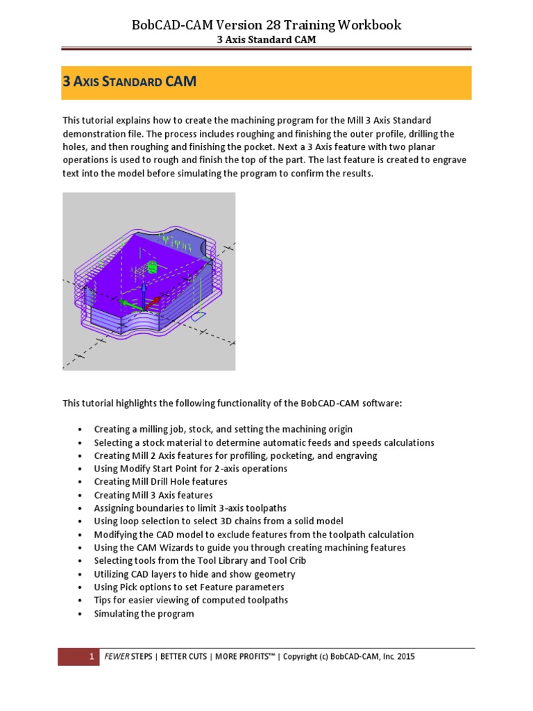 3 Axis Standard CAM Rev 2 | PDF | Machining | Computing