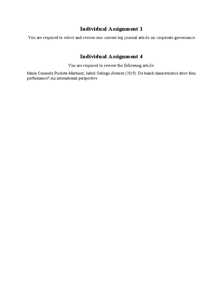 Individual Assignment 1&4 | PDF