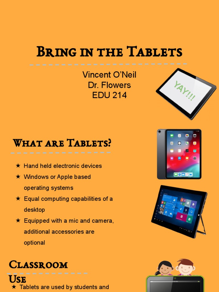 Effective Tablet Use in Classrooms | PDF