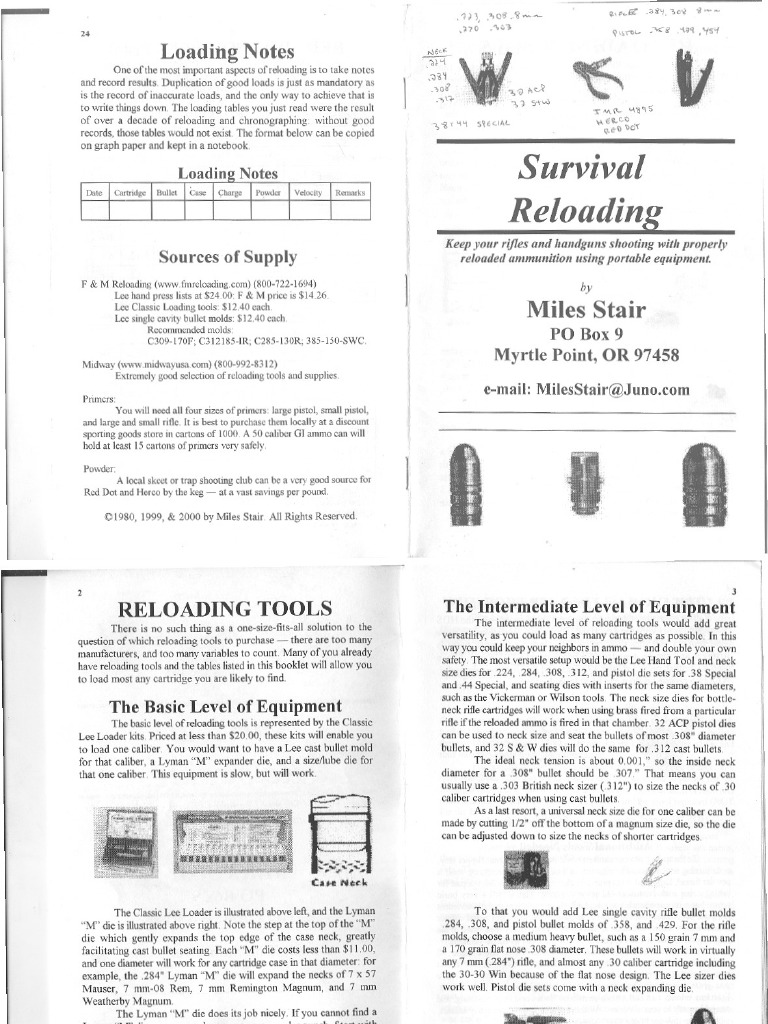 Survival Reloading | PDF
