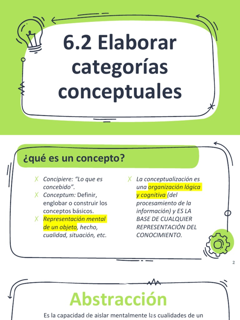 Definición de categorías conceptuales | PDF | Predicado (Gramática ...