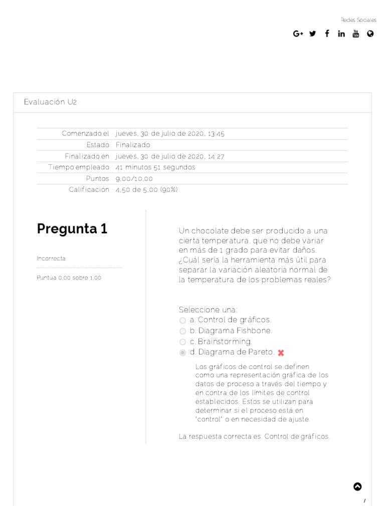 Examen U2 | PDF | Six Sigma | Science