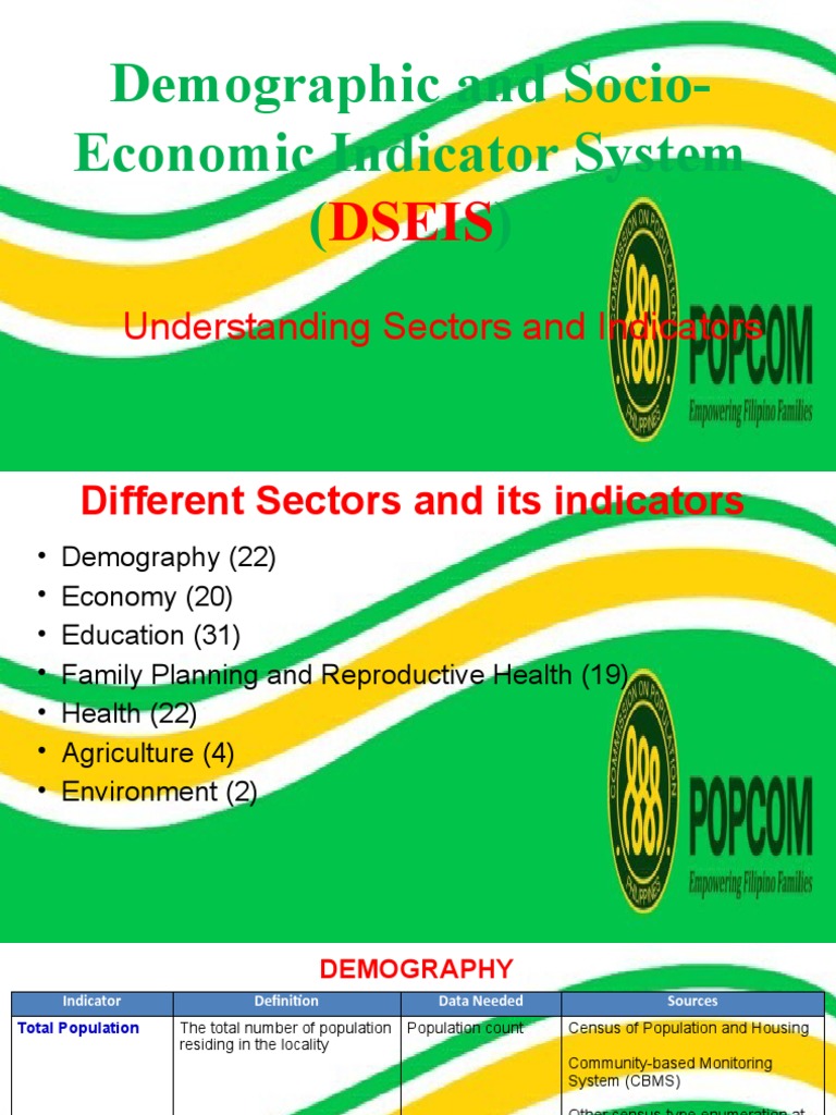 Demographic and Socio-Economic Indicators | PDF | Poverty Threshold ...