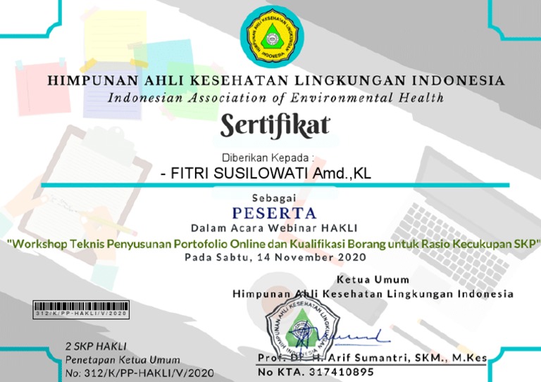 E Sertifikat PDF | PDF