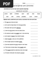 English Commands & Requests Worksheet | PDF