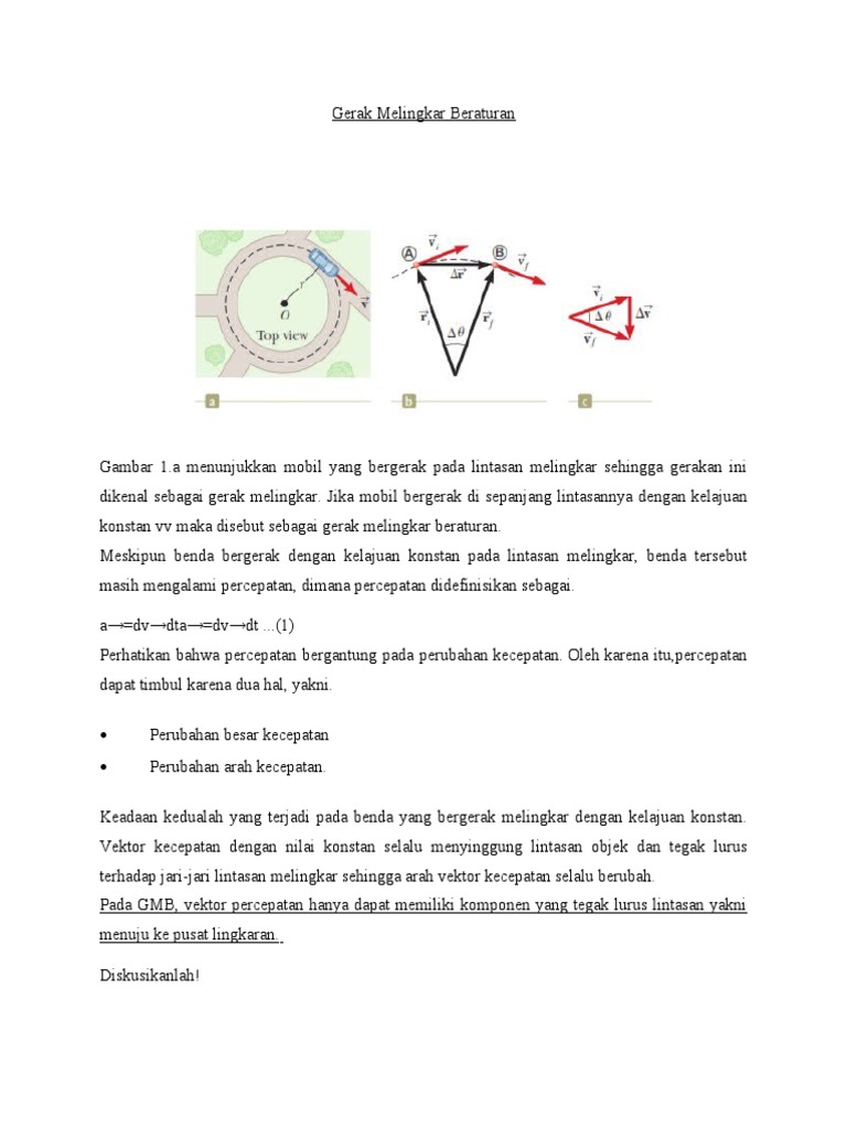Gerak Melingkar Beraturan | PDF Gerak Melingkar Beraturan | PDF