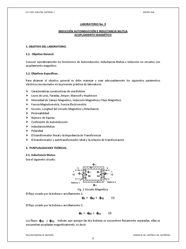 Laboratorio 7 Cir2 | PDF | Inductancia | Transformador