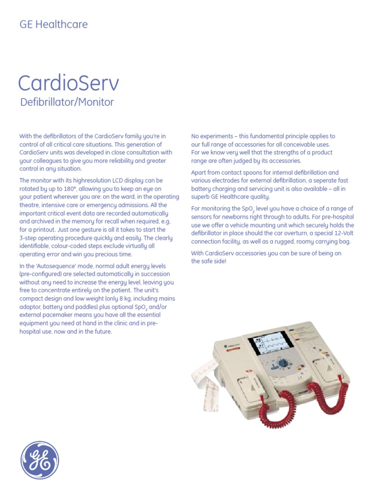CardioServ Specification | PDF | Computer Monitor | Electrocardiography