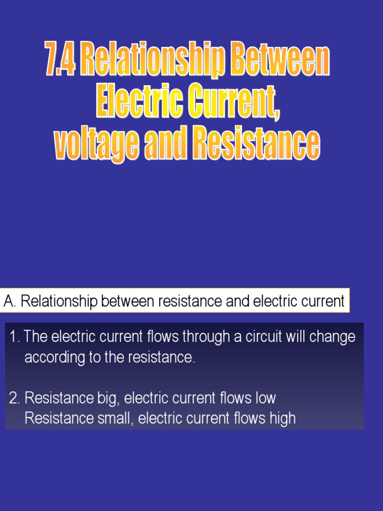 Resistance and Current Relationship Study | PDF | Electrical Resistance ...