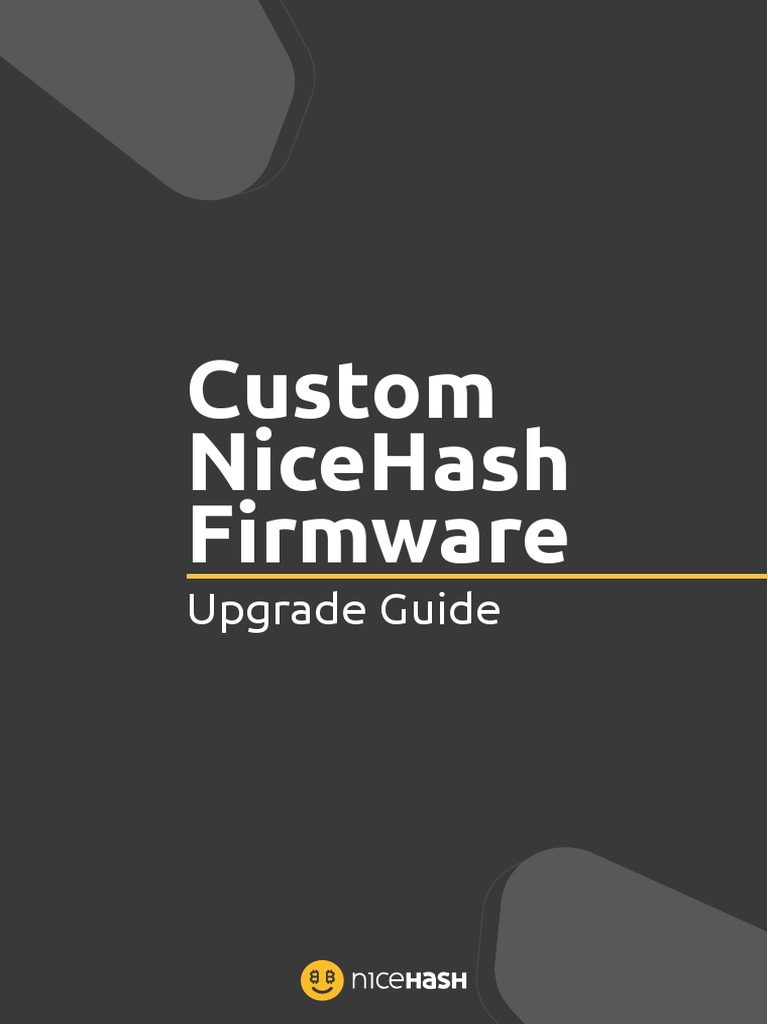Custom Nicehash Firmware: Upgrade Guide | PDF | World Wide Web ...