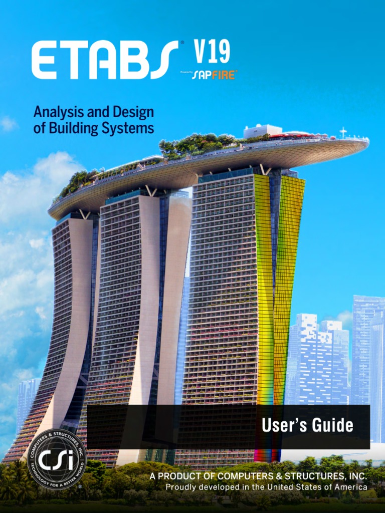 Etabs v19 User's Guide | PDF | Window (Computing) | Button (Computing)