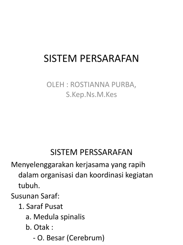 Sistem Persarafan | PDF