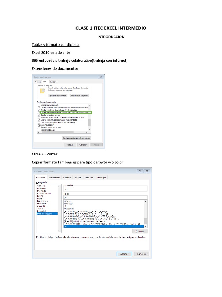 Clase 1 Itec Excel Intermedio | PDF