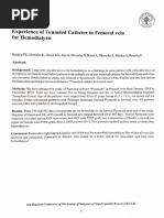 Tunneled Cuffed Catheter Insertion Guide | PDF
