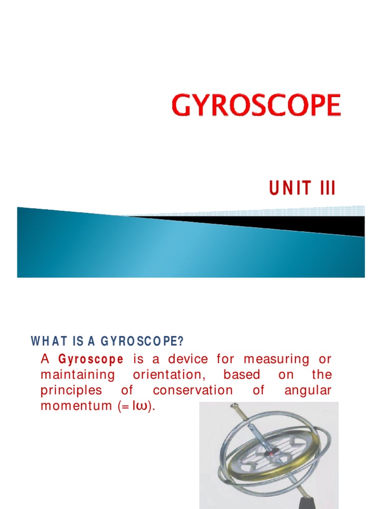 Gyroscope 01 PDF | PDF | Rotation Around A Fixed Axis | Gyroscope