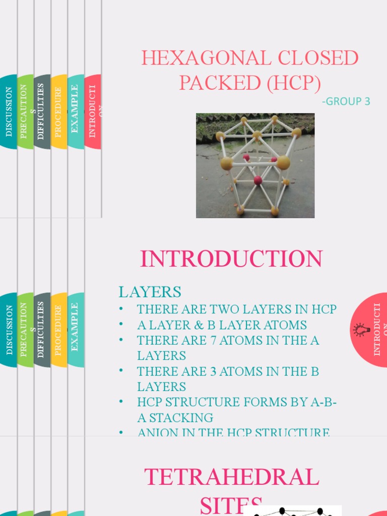 HCP Crystal Structure Making | PDF | Materials | Chemistry
