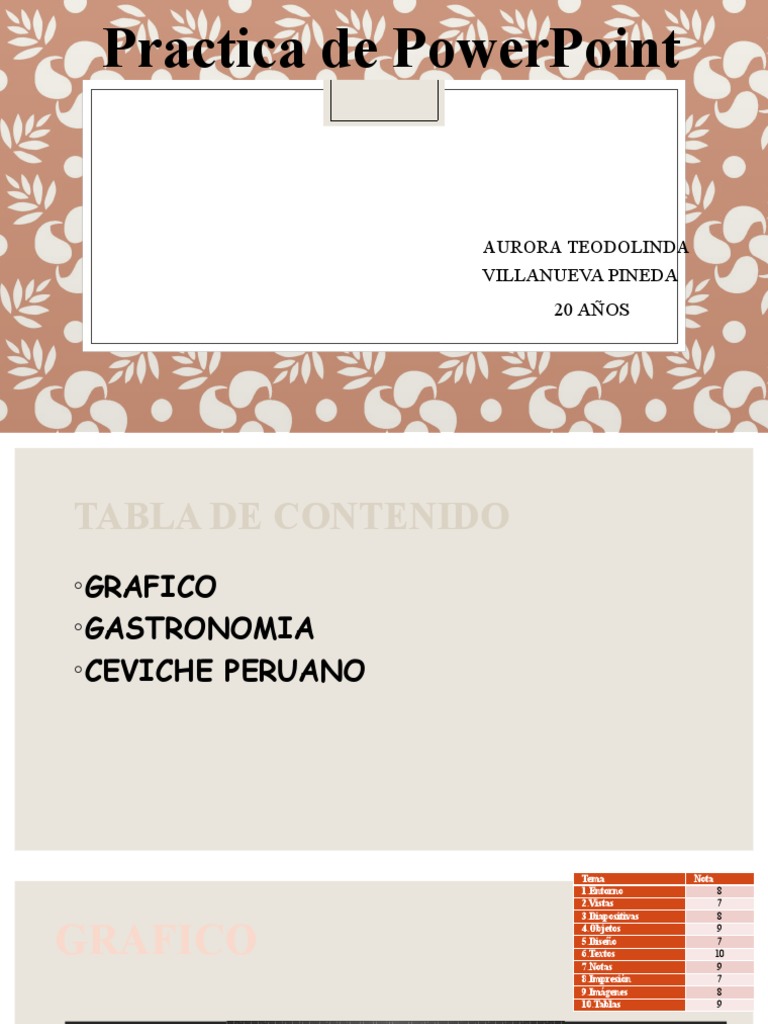 Practica de PowerPoint AURORA | PDF