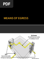 IBC Exit Separation and Travel Distances | PDF | Stairs | Door