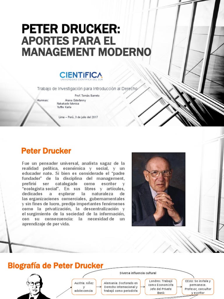El Management Moderno de Peter Drucker | PDF | Economias | Business