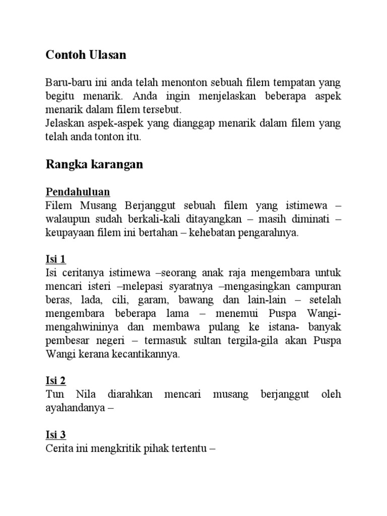 Contoh Ulasan | PDF