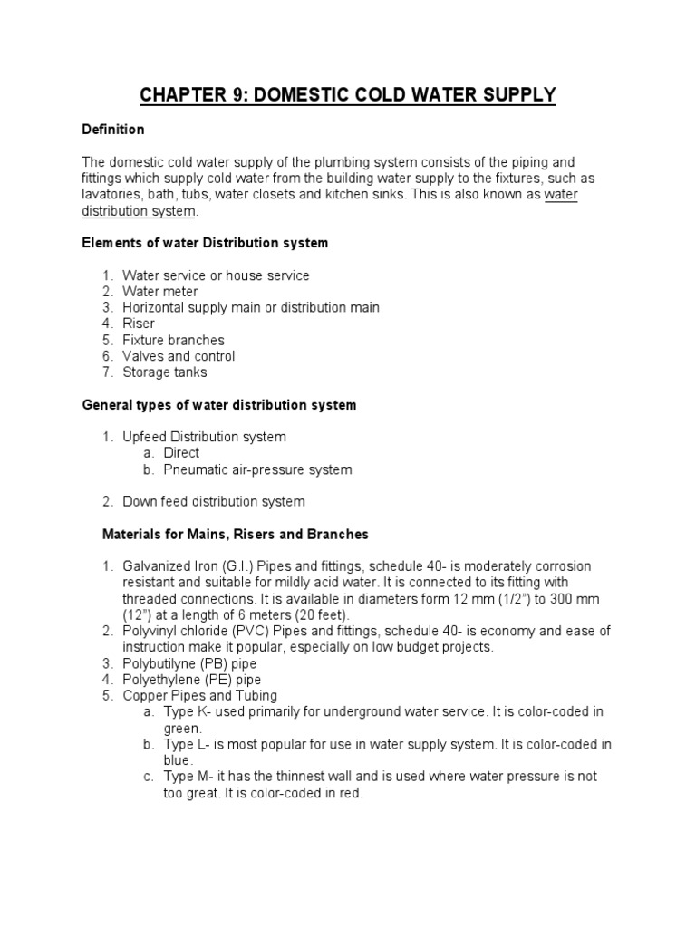The Anatomy of a Water Distribution System: Materials, Components ...