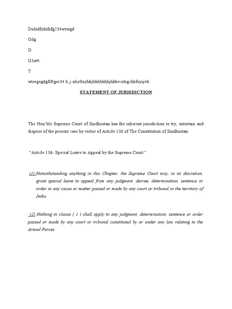 Statement of Jurisdiction | PDF | Social Science