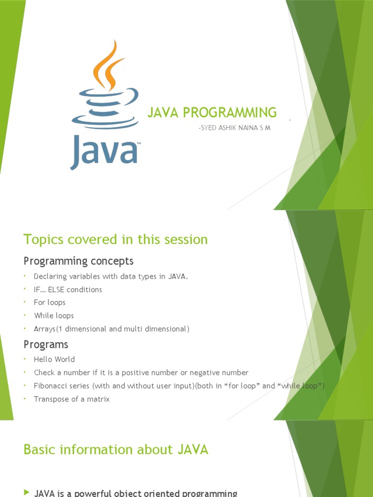 Java Programming Syed Ashik Naina S M Pdf Java Programming