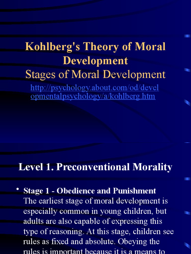Kohlberg's Theory of Moral Development | PDF