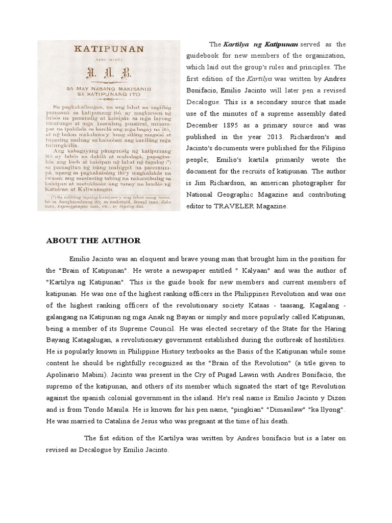 Kartilya NG Katipunan | PDF | Philippines