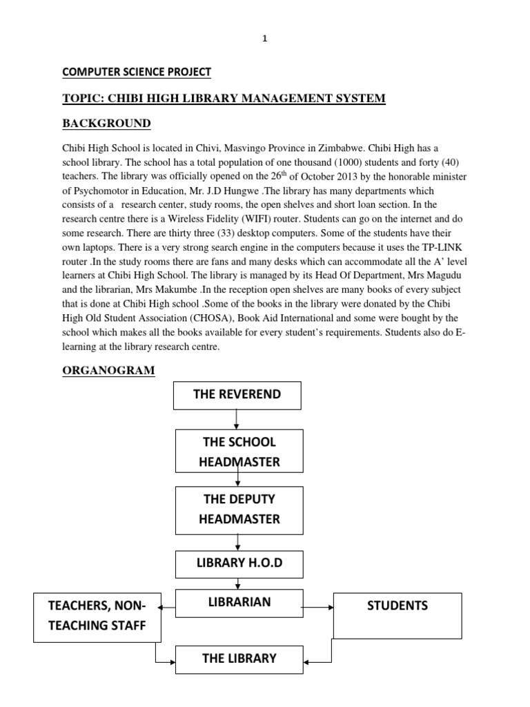 Ashbel Govore O Level Project (Library Managemnet System VB - Net ...