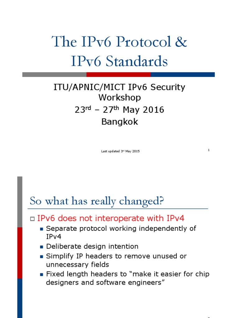 s03 Ipv6 Protocol | PDF | I Pv6 | Ip Address