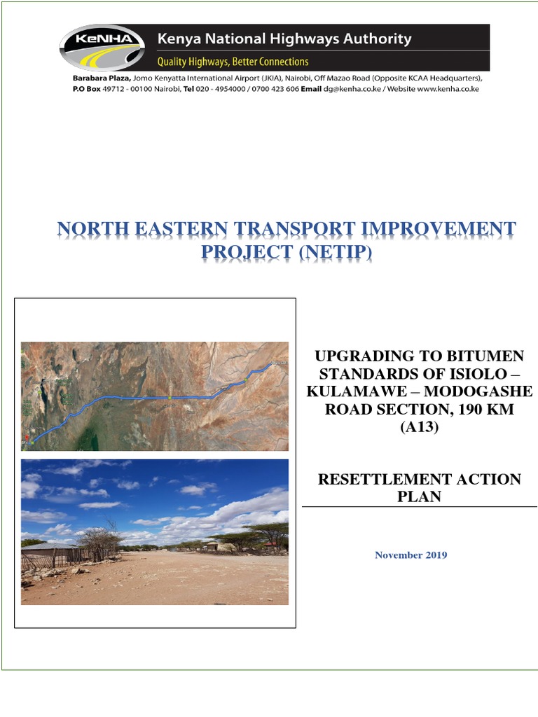 Isiolo-Kulamawe-Modogashe Road RAP | PDF | Eminent Domain | Cost
