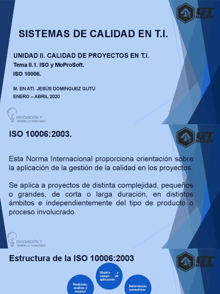 3 Iso 10006 | PDF | Gestión de la calidad | Calidad (comercial)