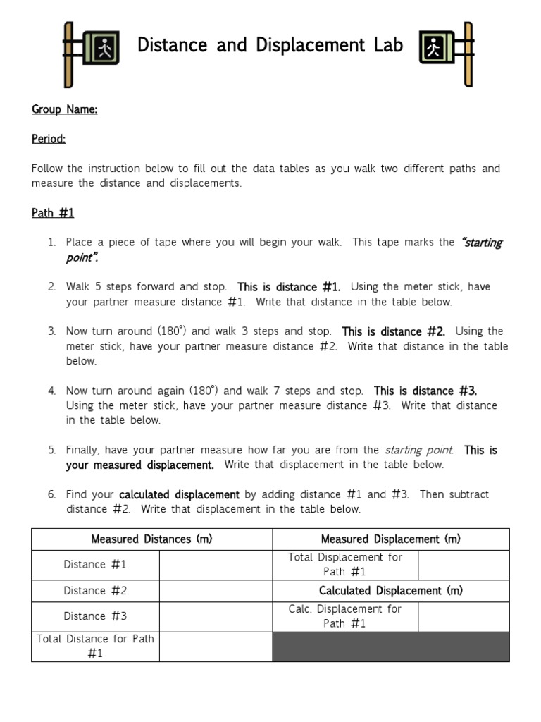 Aug 19 Virtula Lab Distance - and - Displacement - Lab | Download Free ...