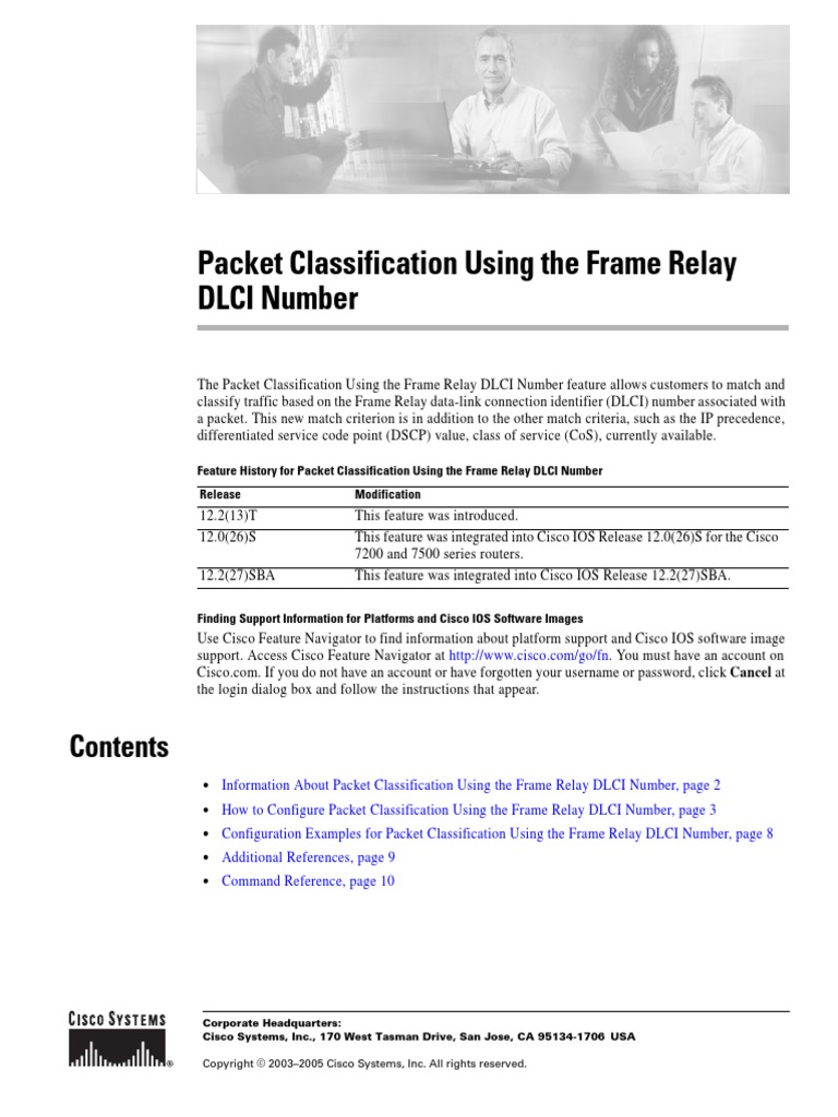 Packet Classification Using The Frame Relay DLCI Number | PDF | Quality ...