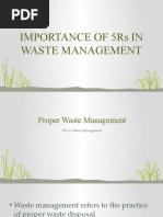 5Rs of Waste Management - Group 5 | PDF | Waste | Reuse