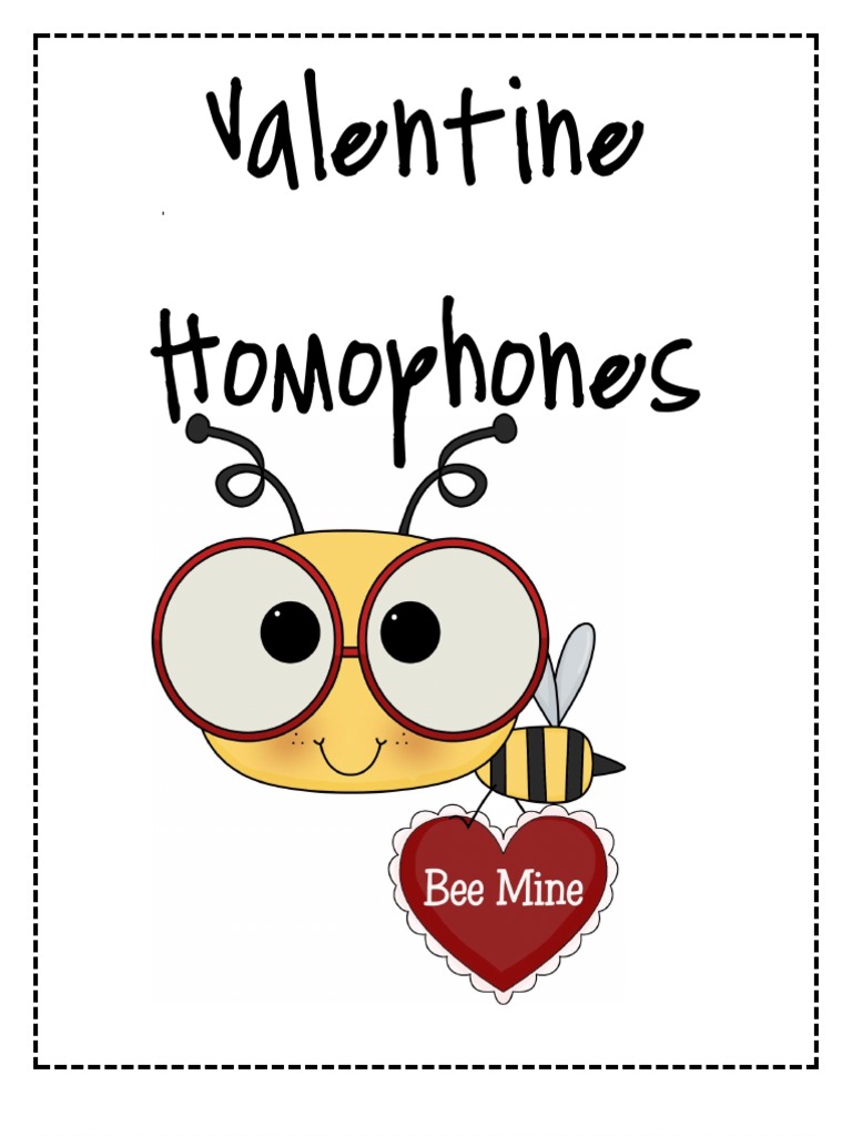 Valentine Homophones Activity Guide | PDF