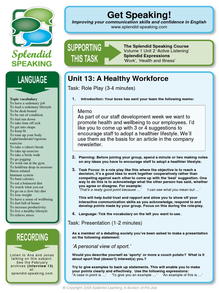 Speaking Sports CPE PDF | Download Free PDF | Psychological Concepts ...