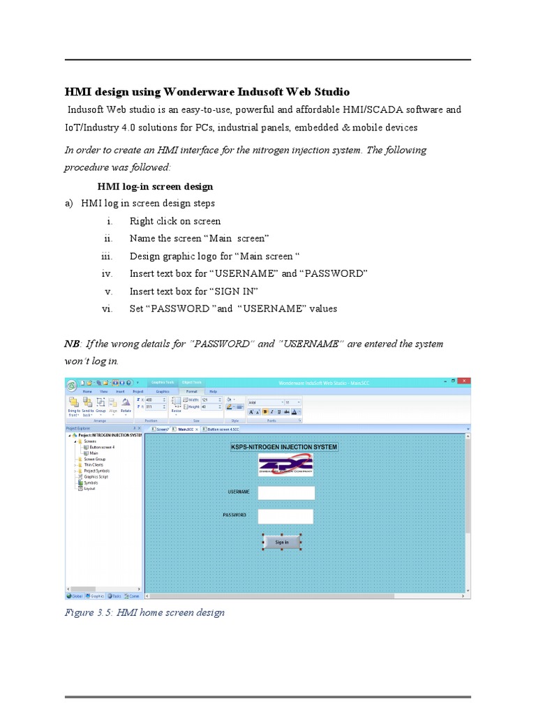 HMI Design Using Wonderware Indusoft Web Studio | PDF | User Interface | Graphical User Interfaces
