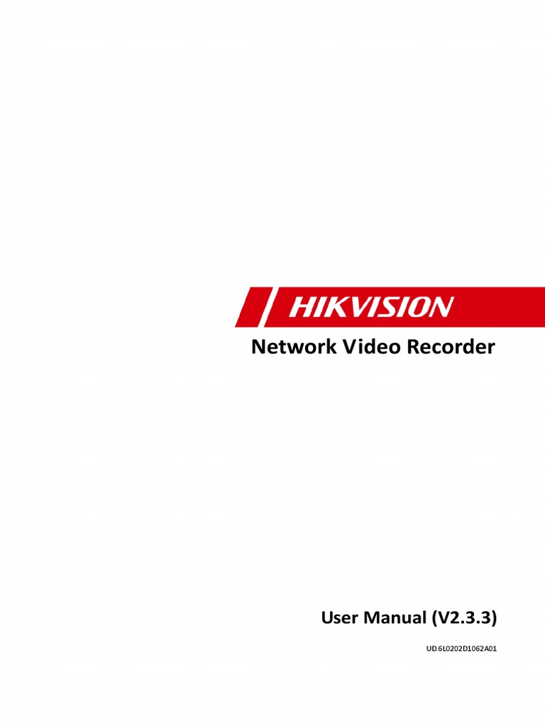 Network Video Recorder: User Manual (V2.3.3) | PDF | Electromagnetic ...