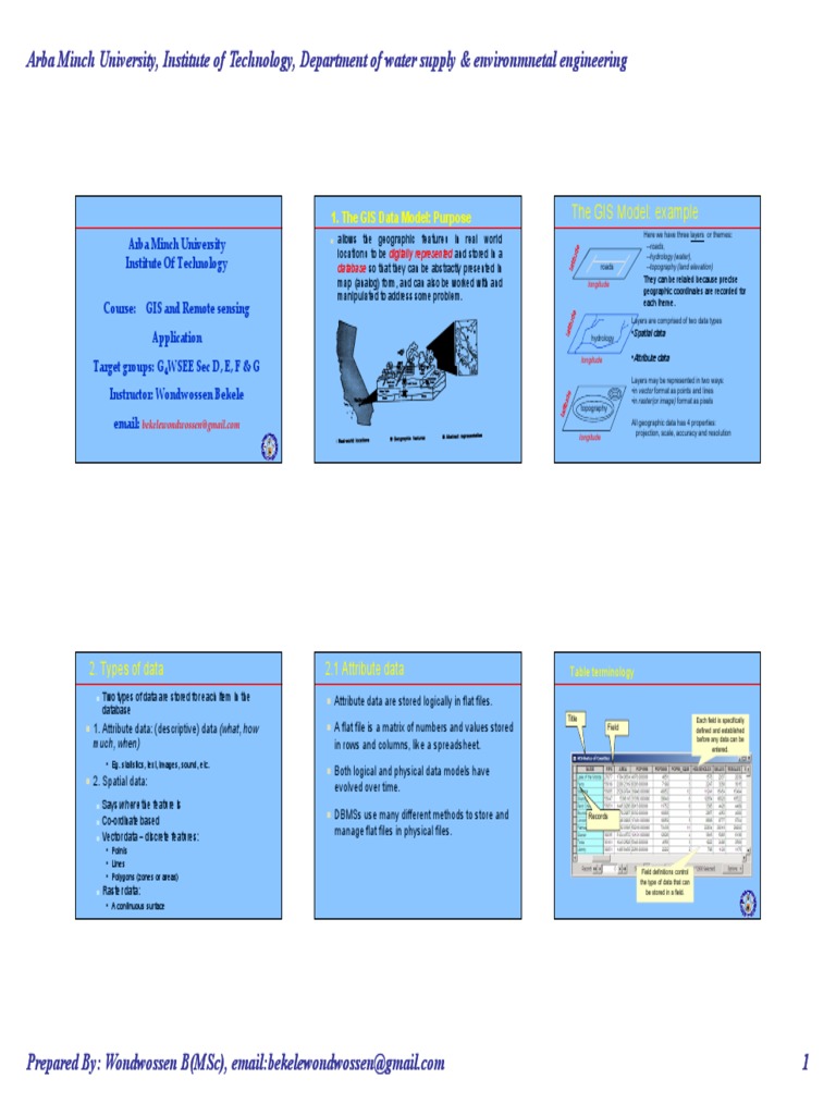 GIS - Chap 3 | PDF | Geographic Information System | Relational Database