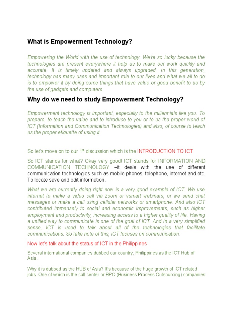 Detailed Lesson For Intro To ICT | PDF | Information And Communications ...