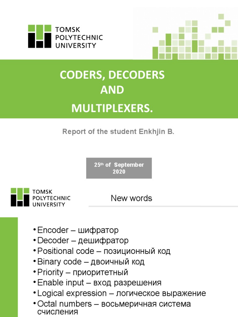 Coder, Decoder | PDF | Electronic Design | Electronic Circuits